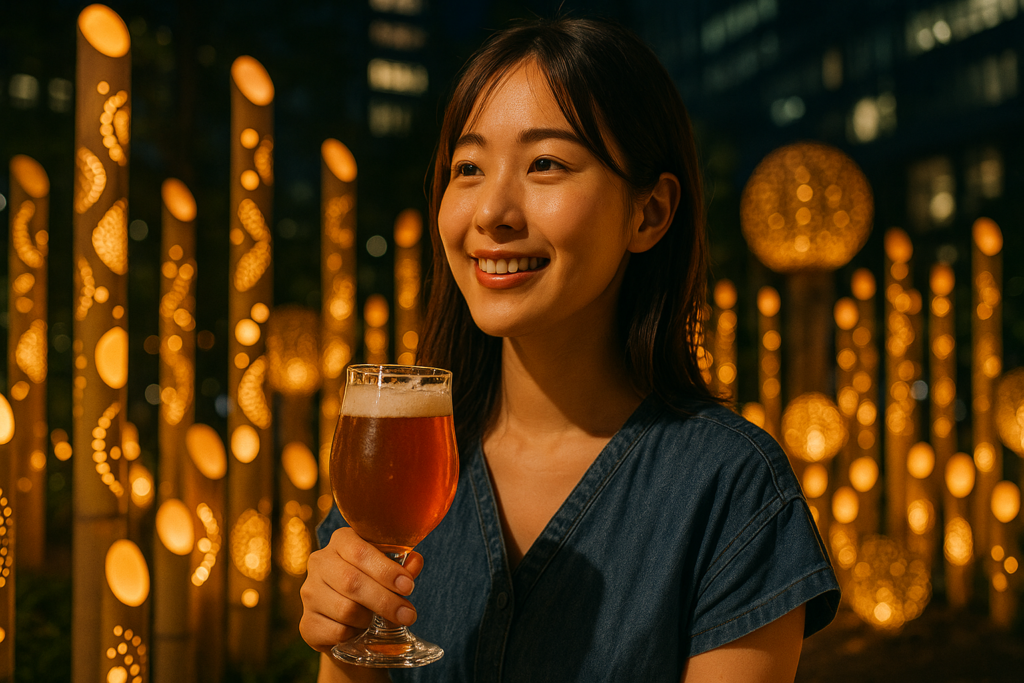 Otemachi One 竹あかり -灯りの蕾- | 大手町の幻想的な夏夜 | 地域情報「東京さんぽ」